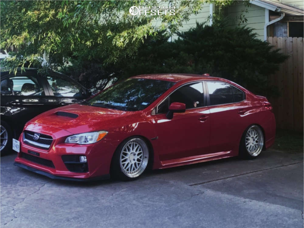 2017 Subaru WRX with 18x9.5 30 Aodhan Ah02 and 215/40R18 Nankang NS-25 ...