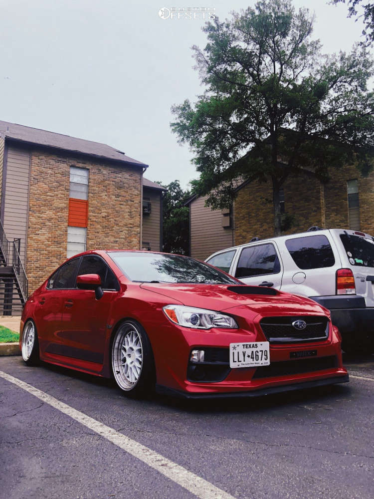 2017 Subaru WRX with 18x9.5 30 Aodhan Ah02 and 215/40R18 Nankang NS-25 ...