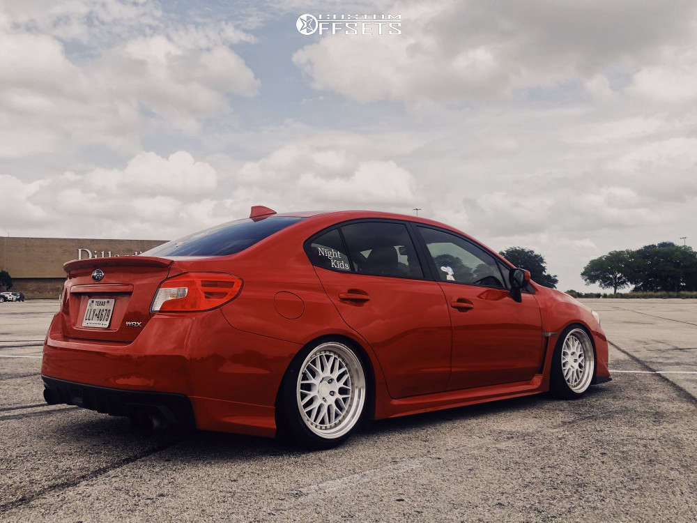 2017 Subaru WRX with 18x9.5 30 Aodhan Ah02 and 215/40R18 Nankang NS-25 ...