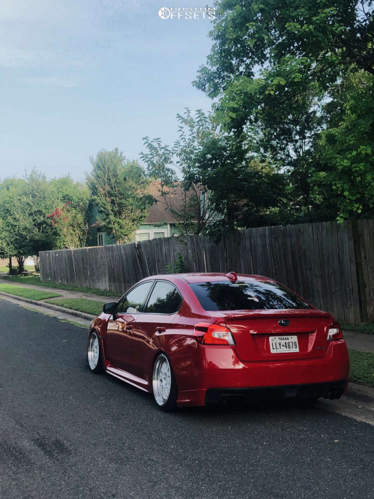 2017 Subaru WRX with 18x9.5 30 Aodhan Ah02 and 215/40R18 Nankang NS-25 ...