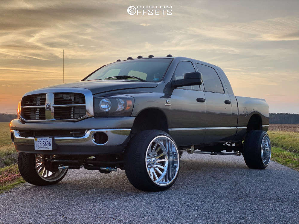 2006 Dodge Ram 3500 with 24x14 -90 American Force Quantum Cc and 305 ...