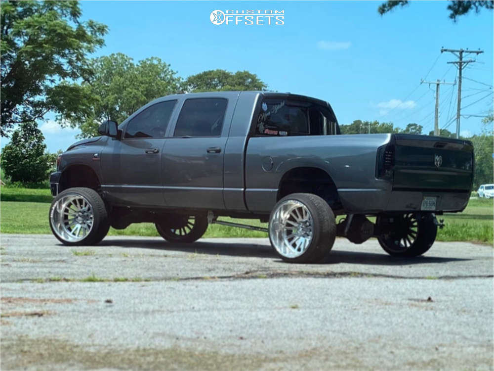 2006 Dodge Ram 3500 with 24x14 -90 American Force Quantum Cc and 305 ...