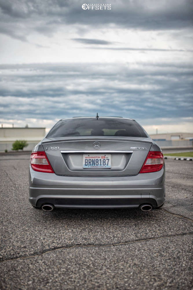 2011 Mercedes-Benz C300 with 18x8.5 30 ESR CS15 and 215/35R18 Lexani Lx ...