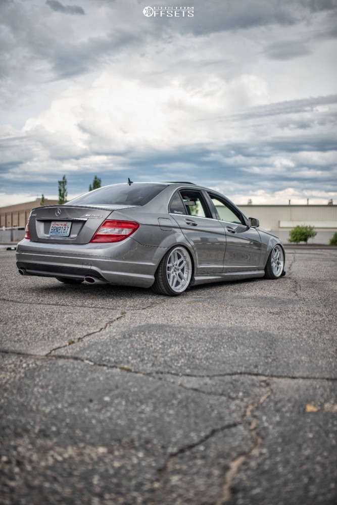2011 Mercedes-Benz C300 with 18x8.5 30 ESR CS15 and 215/35R18 Lexani Lx ...