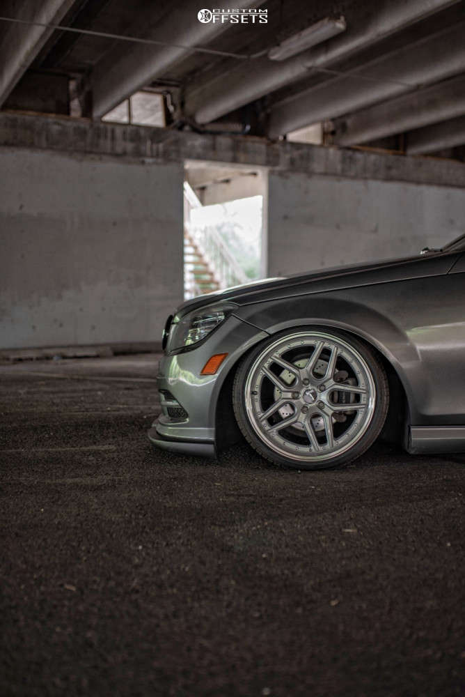 2011 Mercedes-Benz C300 with 18x8.5 30 ESR CS15 and 215/35R18 Lexani Lx ...