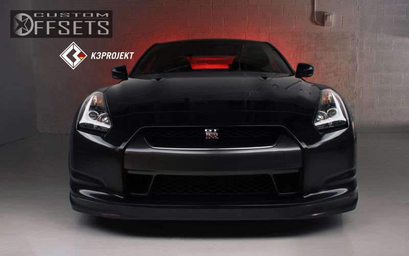 2010 Nissan GT-R with 20x9.5 15 K3 Projekt IND Series - K37 and 245 ...
