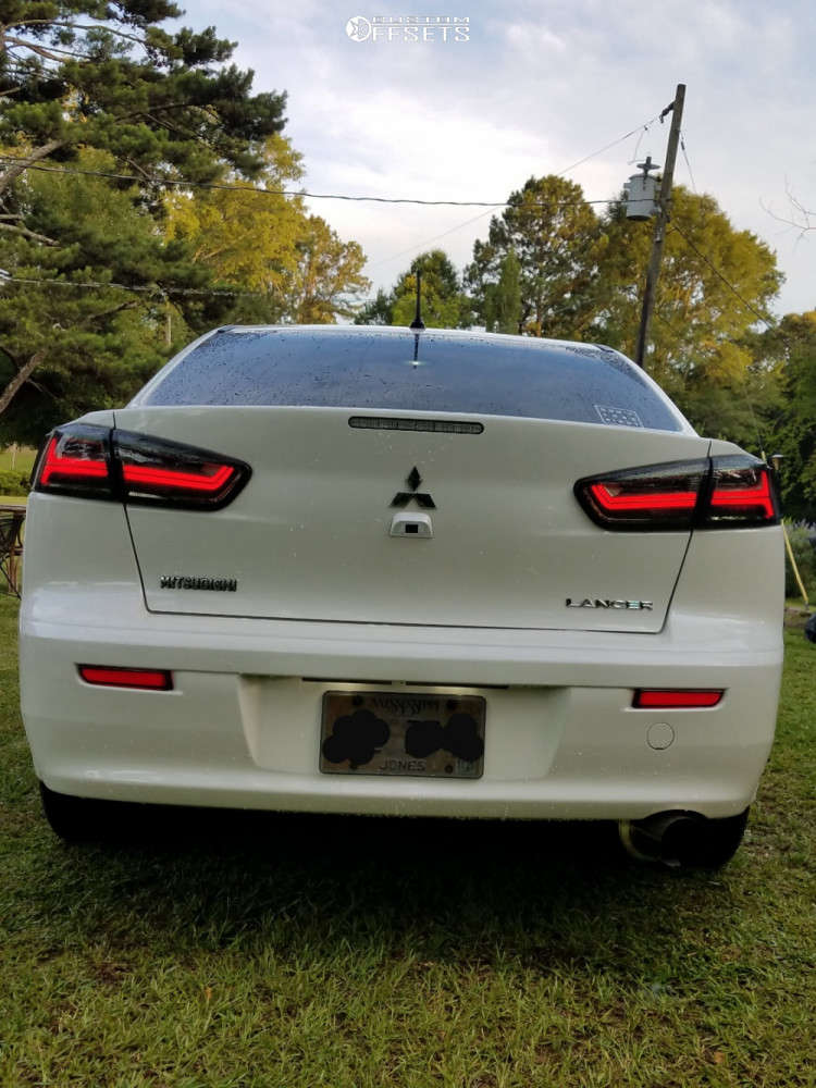 2017 Mitsubishi Lancer with 18x9.5 35 MST Mt15 and 245/40R18 Landsail ...
