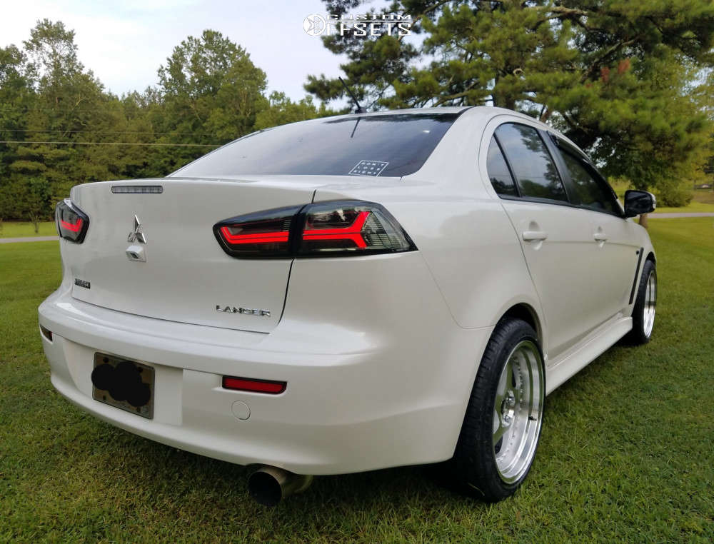2017 Mitsubishi Lancer with 18x9.5 35 MST Mt15 and 245/40R18 Landsail ...