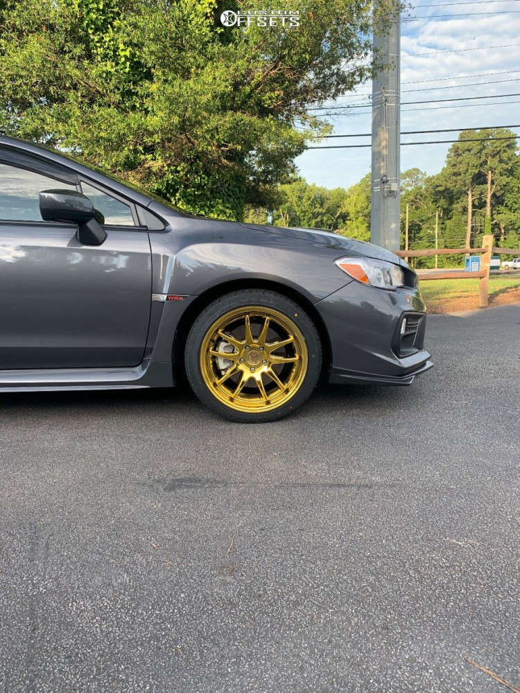 2020 Subaru WRX with 18x9.5 32 Aodhan DS02 and 235/40R18 Federal SS595 ...