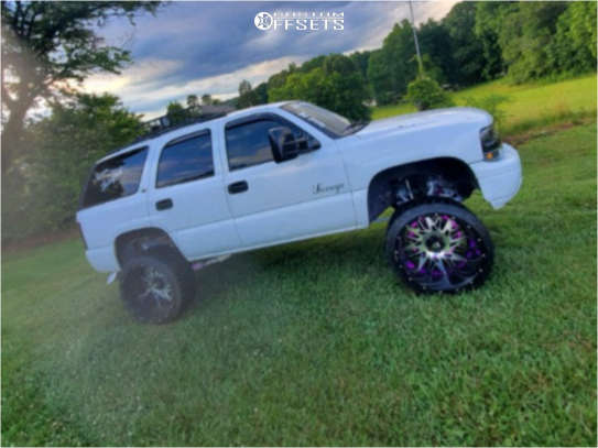 2000 Chevrolet Tahoe with 24x14 -76 American Truxx Dna and 33/14.5R24 ...