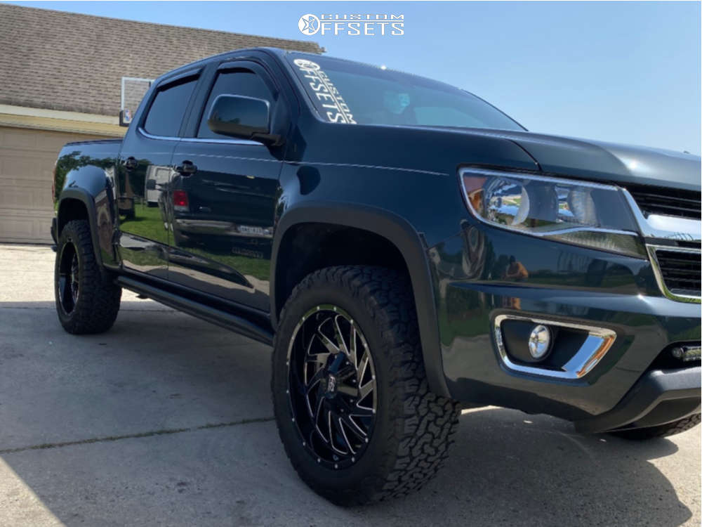2017 Chevrolet Colorado with 20x9 0 Hardrock Crusher and 275/55R20 ...