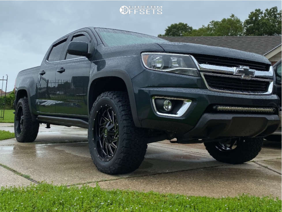 2017 Chevrolet Colorado with 20x9 0 Hardrock Crusher and 275/55R20 ...