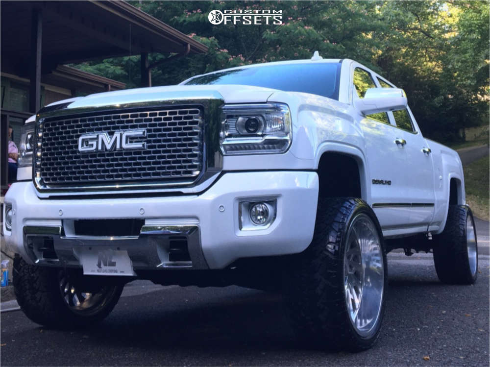 2015 GMC Sierra 2500 HD with 24x12 -51 Cali Offroad Switchback and 33/ ...