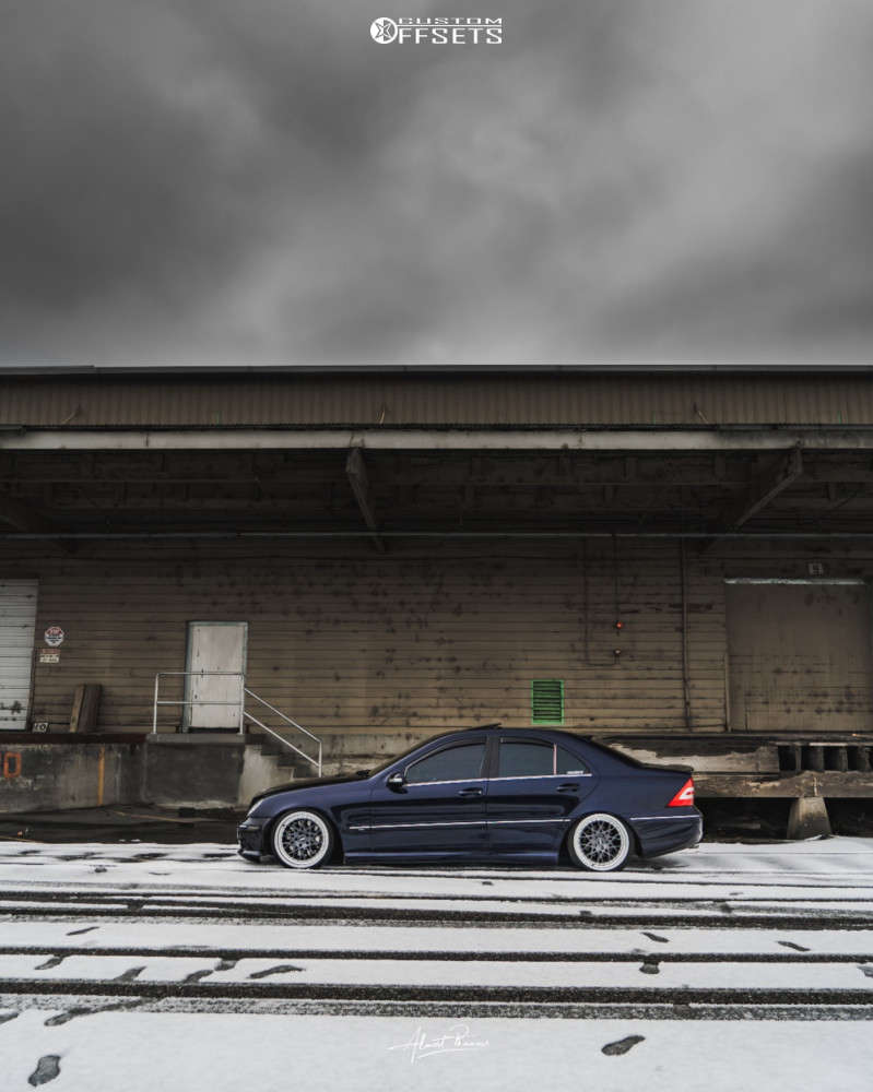 2007 Mercedes-Benz C230 with 18x8.5 30 ESR Cs3 and 215/35R18 Lexani ...