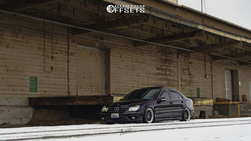 2007 Mercedes-Benz C230 with 18x8.5 30 ESR Cs3 and 215/35R18 Lexani ...