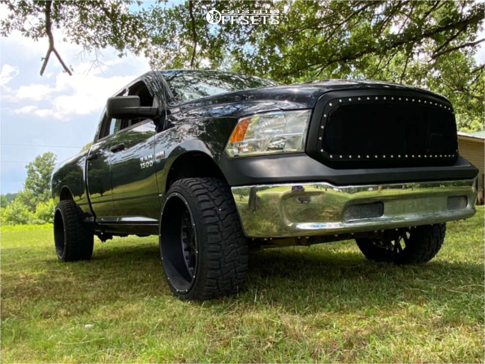 2015 Ram 1500 with 24x12 -51 Vision Rocker and 33/12.5R24 Haida Hd878 R ...