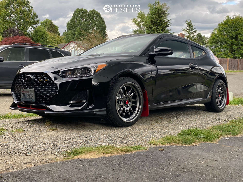 2019 Hyundai Veloster with 18x8.5 35 Aodhan Ah07 and 225/40R18 Nitto ...