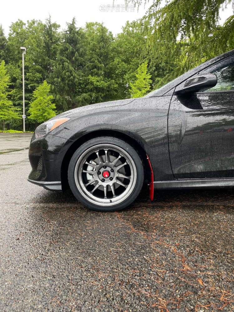2019 Hyundai Veloster with 18x8.5 35 Aodhan Ah07 and 225/40R18 Nitto ...