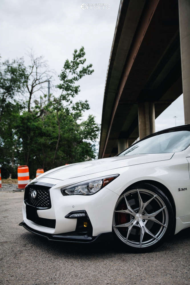 2019 INFINITI Q50 with 20x10 22 Rohana Rfx5 and 255/35R20 Firestone Firehawk Indy 500 and Stock ...