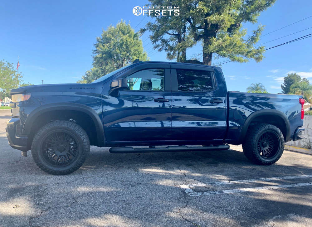 2020 Chevrolet Silverado 1500 with 20x10 -25 Cali Offroad Rawkon and 33 ...