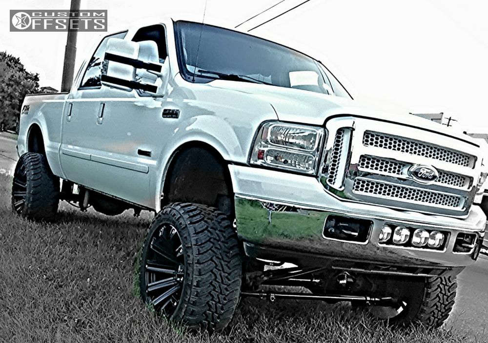 2007 Ford F-350 Super Duty with 22x12 -44 TIS 534B and 325/50R22 AMP ...
