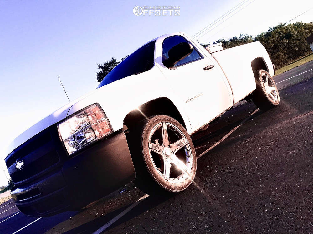 2011 Chevrolet Silverado 1500 with 22x10 0 Momo Gtr and 305/45R22 Nexen ...