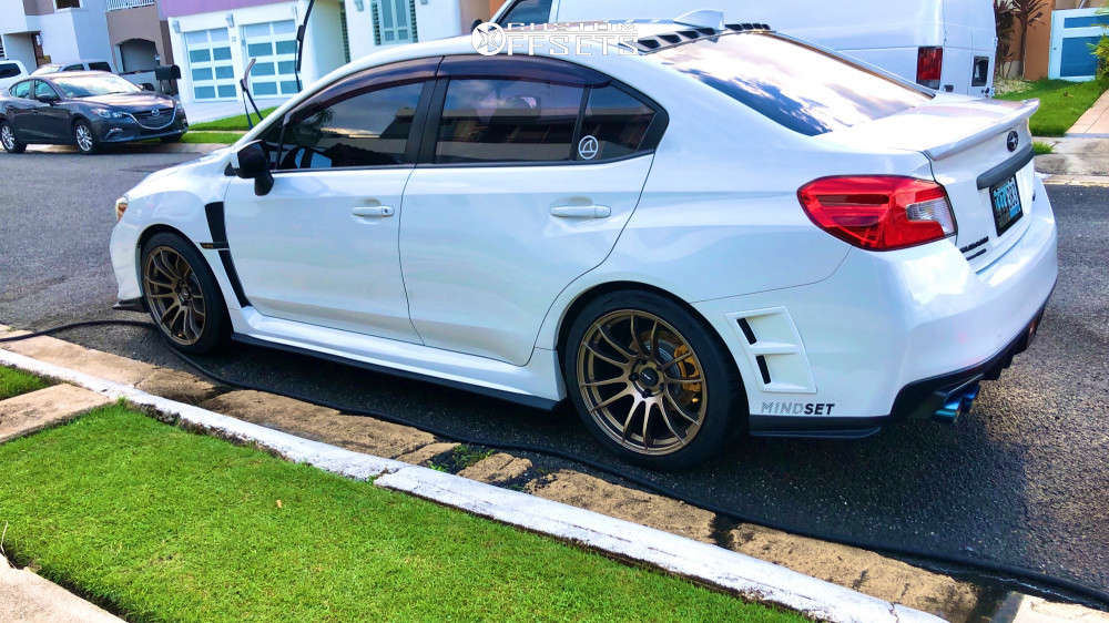 2016 Subaru WRX with 18x9.5 38 AVID1 AV20 and 245/40R18 Toyo Tires ...