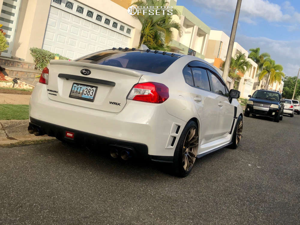 2016 Subaru WRX with 18x9.5 38 AVID1 AV20 and 245/40R18 Toyo Tires ...