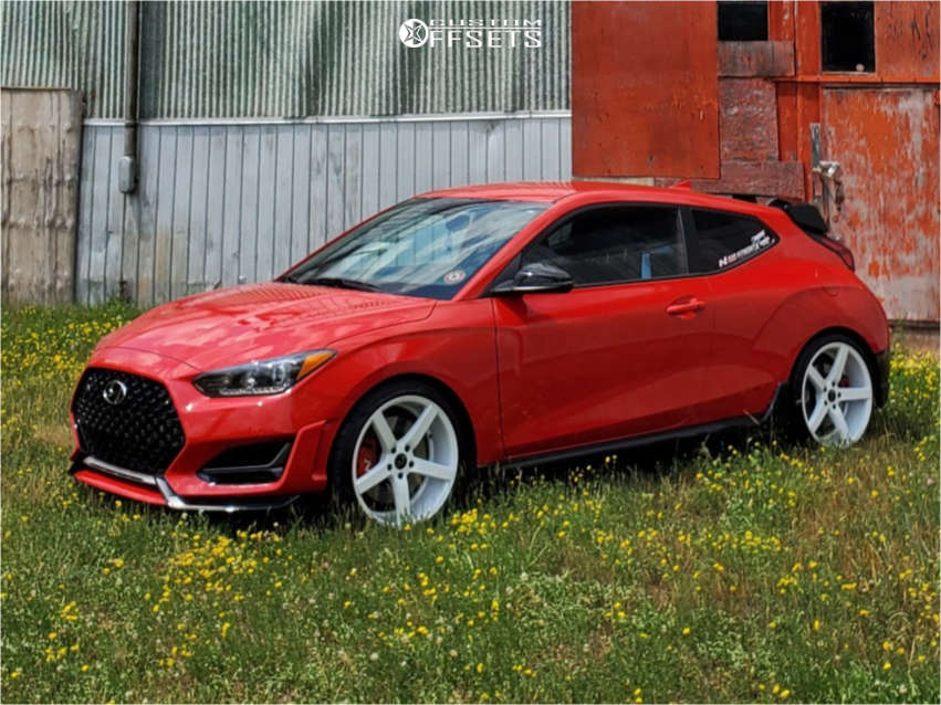 2020 Hyundai Veloster N Wheel Offset Poke Stock | 1163724 | Custom Offsets