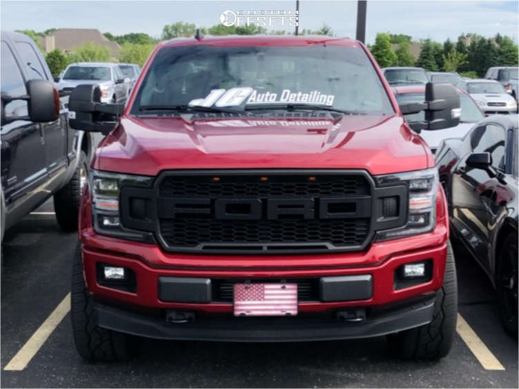 2019 Ford F-150 with 20x10 -18 Hostile Knuckle and 305/55R20 Nitto ...