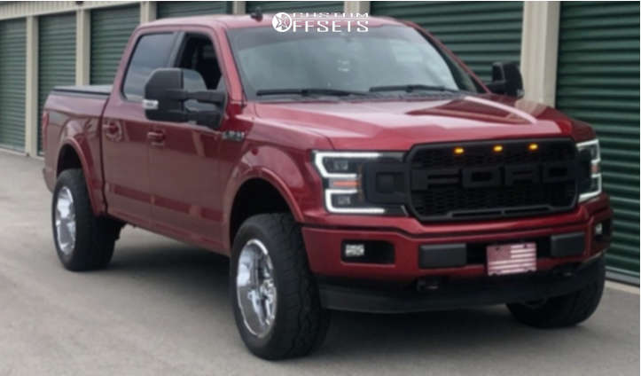 2019 Ford F-150 with 20x10 -18 Hostile Knuckle and 305/55R20 Nitto ...