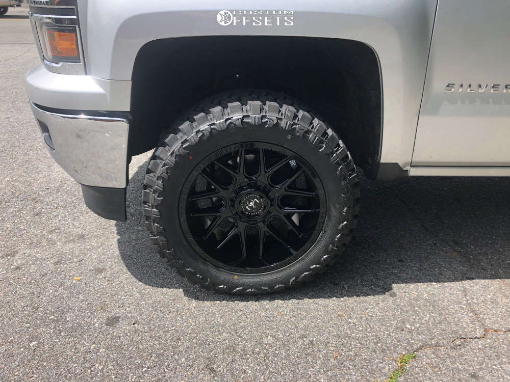 2014 Chevrolet Silverado 1500 with 20x10 -25 Motiv Offroad Magnus and ...