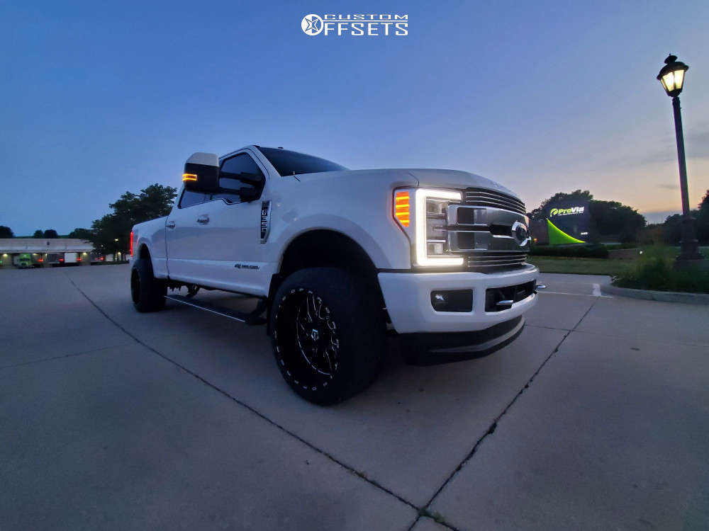 2018 Ford F-350 Super Duty with 22x12 -44 TIS 544BM and 305/50R22 Nitto ...