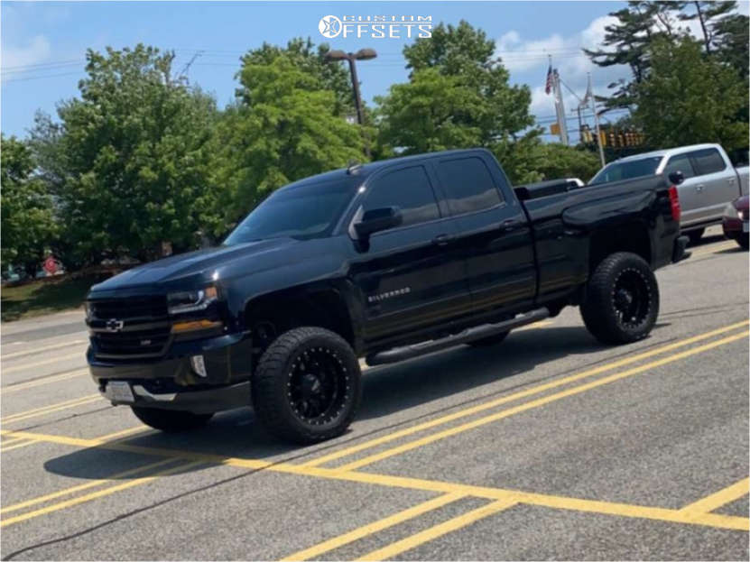 2016 Chevrolet Silverado 1500 with 20x10 -18 Moto Metal Mo986 and 33/12 ...