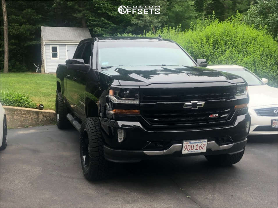 2016 Chevrolet Silverado 1500 with 20x10 -18 Moto Metal Mo986 and 33/12 ...