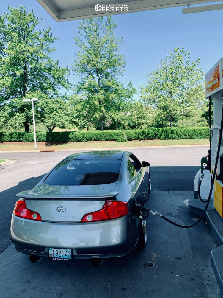 2005 INFINITI G35 with 19x9.5 12 Varrstoen Es2 and 235/35R19 General ...