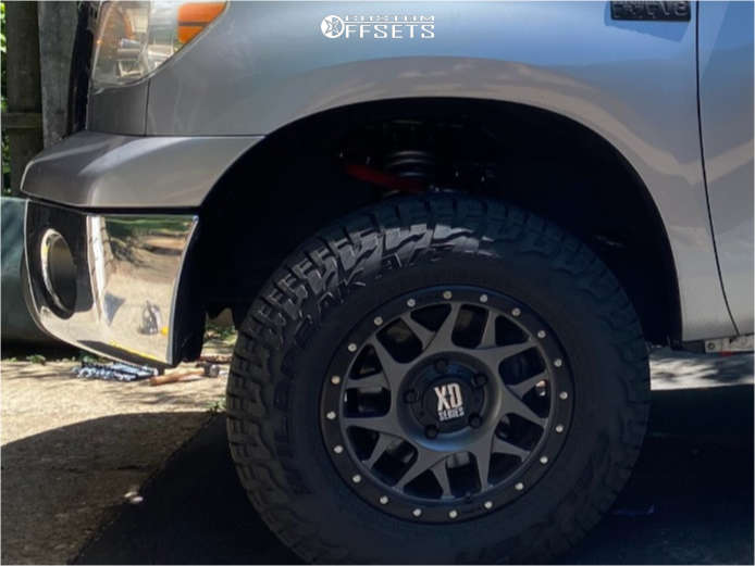 2012 Toyota Tundra with 18x9 18 XD Bully and 275/70R18 Falken WildPeak ...