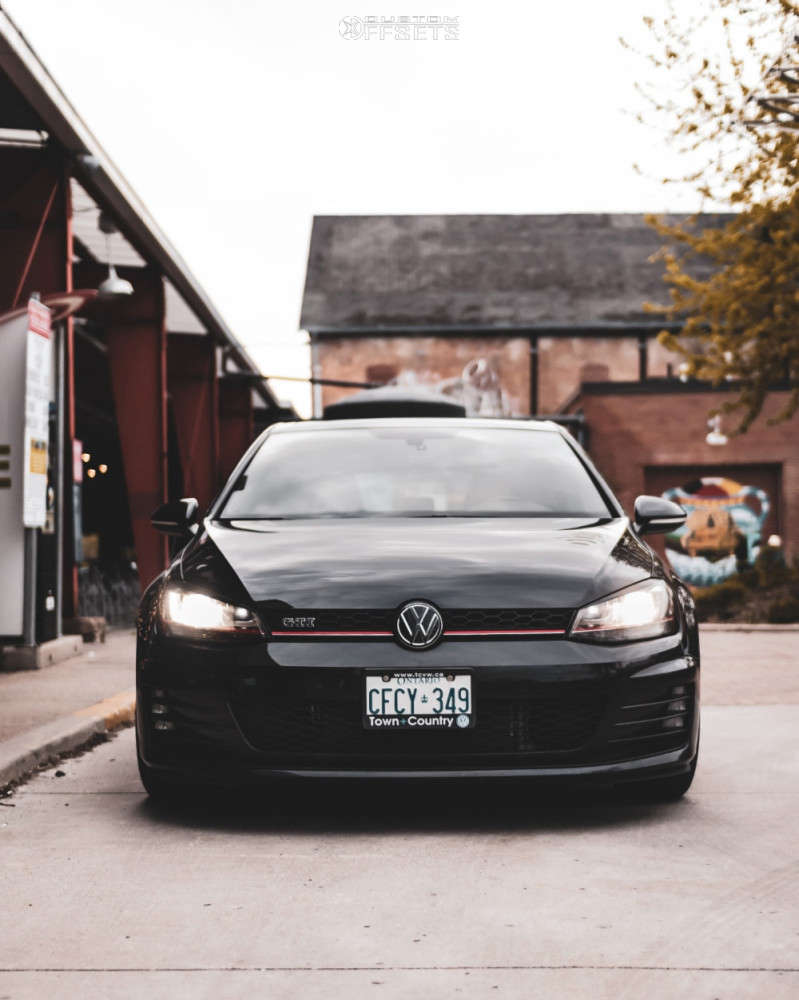 2015 Volkswagen GTI with 18x8.5 45 Rotiform Rse and 225/40R18 Pirelli P ...
