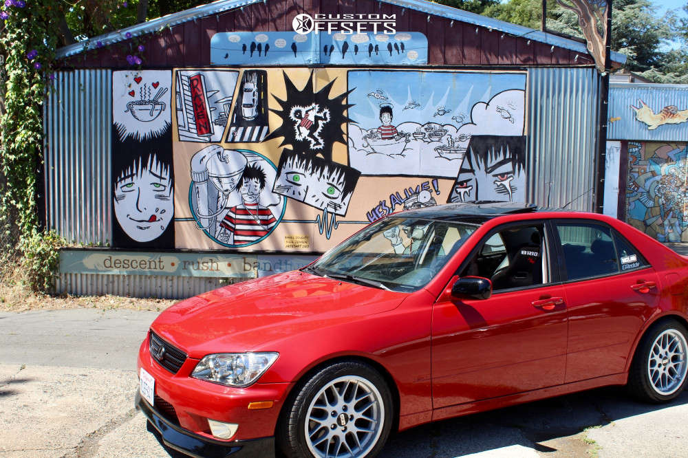 2003 Lexus IS300 Wheel Offset Nearly Flush Coilovers | 1170147 | Custom ...