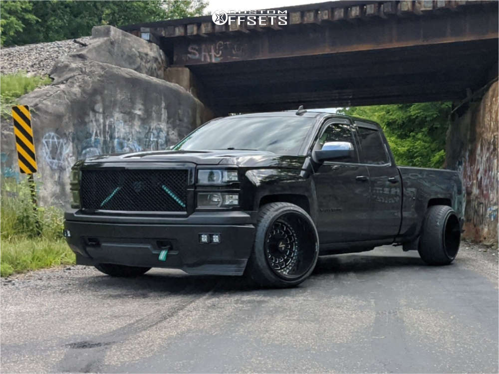 2015 Chevrolet Silverado 1500 with 22x14 -81 ARKON OFF-ROAD Crown ...