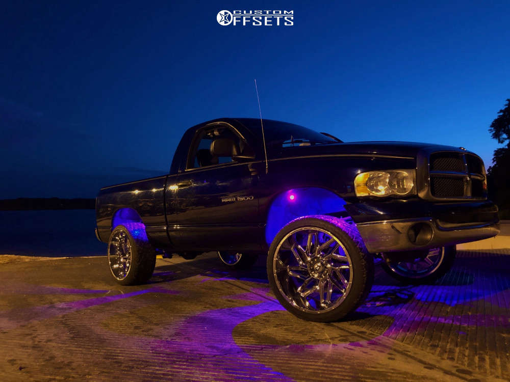 2005 Dodge Ram 1500 with 24x12 -51 Vision Spyder and 33/12.5R24 Atturo ...