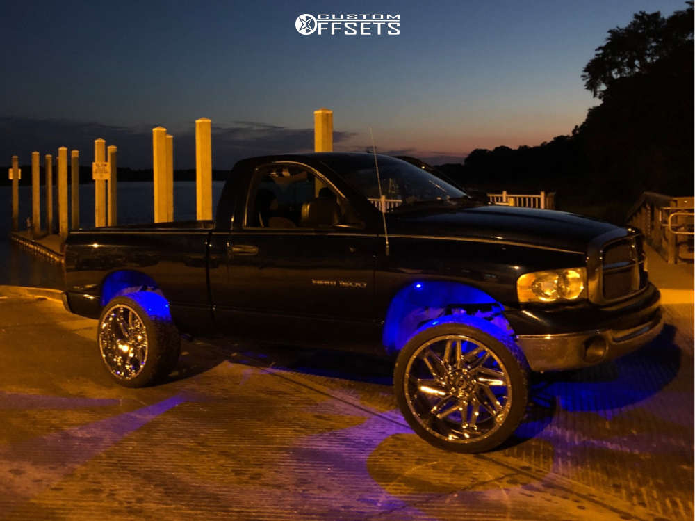 2005 Dodge Ram 1500 with 24x12 -51 Vision Spyder and 33/12.5R24 Atturo ...