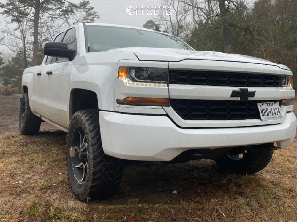 2018 Chevrolet Silverado 1500 with 20x12 -51 Vision Prowler and 33/12 ...