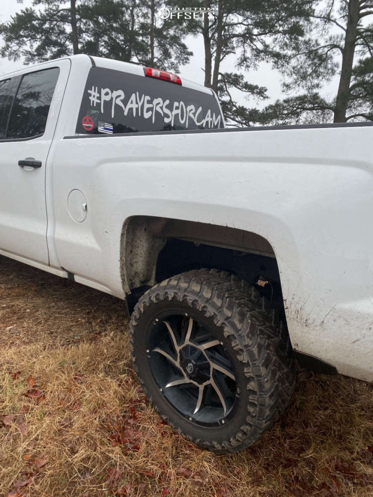 2018 Chevrolet Silverado 1500 with 20x12 -51 Vision Prowler and 33/12 ...