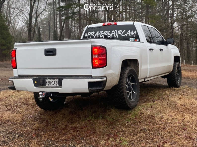 2018 Chevrolet Silverado 1500 with 20x12 -51 Vision Prowler and 33/12 ...