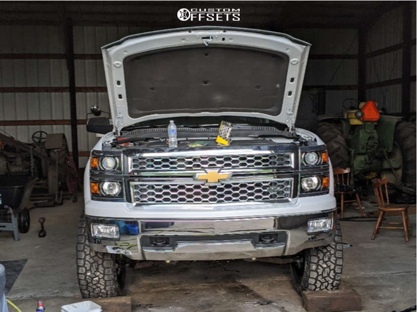 2014 Chevrolet Silverado 1500 with 20x10 -19 Hardrock Gunner H705 and ...
