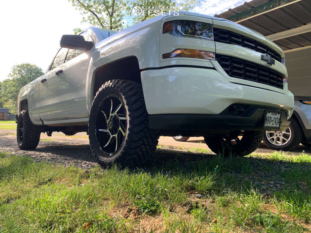2018 Chevrolet Silverado 1500 with 20x12 -51 Vision Prowler and 33/12 ...
