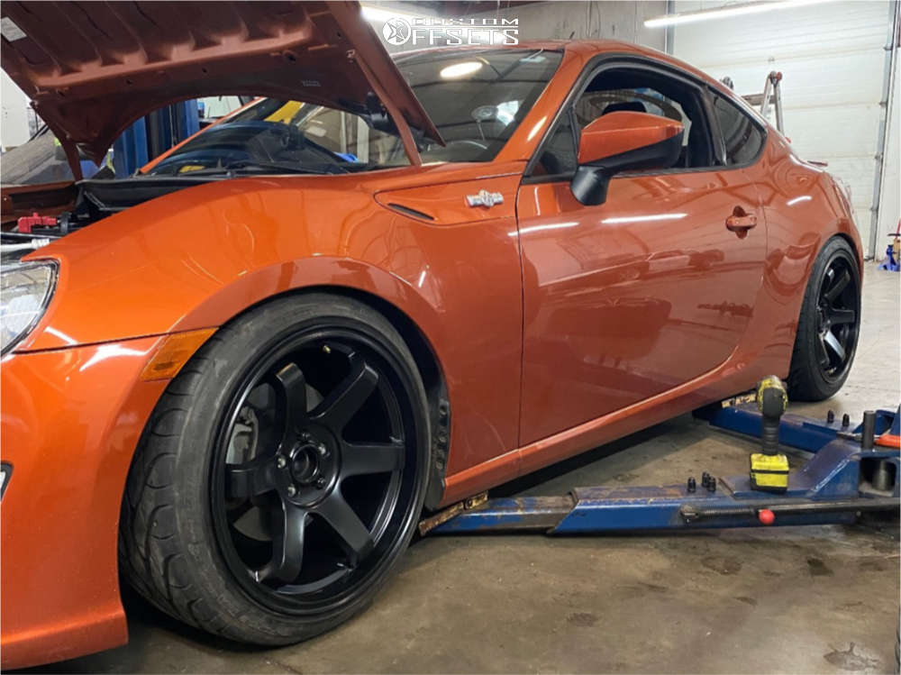 2014 Scion FR-S with 18x9.5 35 MST Mt01 and 255/35R18 Federal SS595 and ...