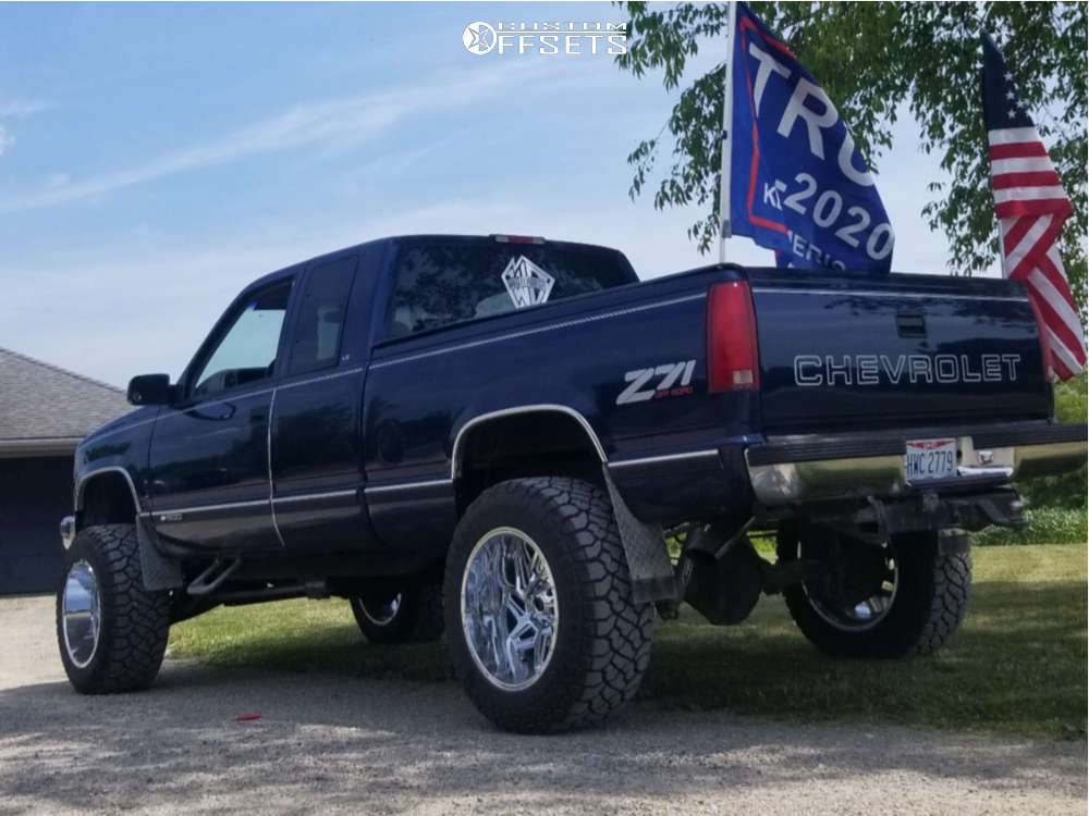 1998 Chevrolet K1500 with 20x12 -57 Vision Spyder and 35/12.5R20 Kenda ...