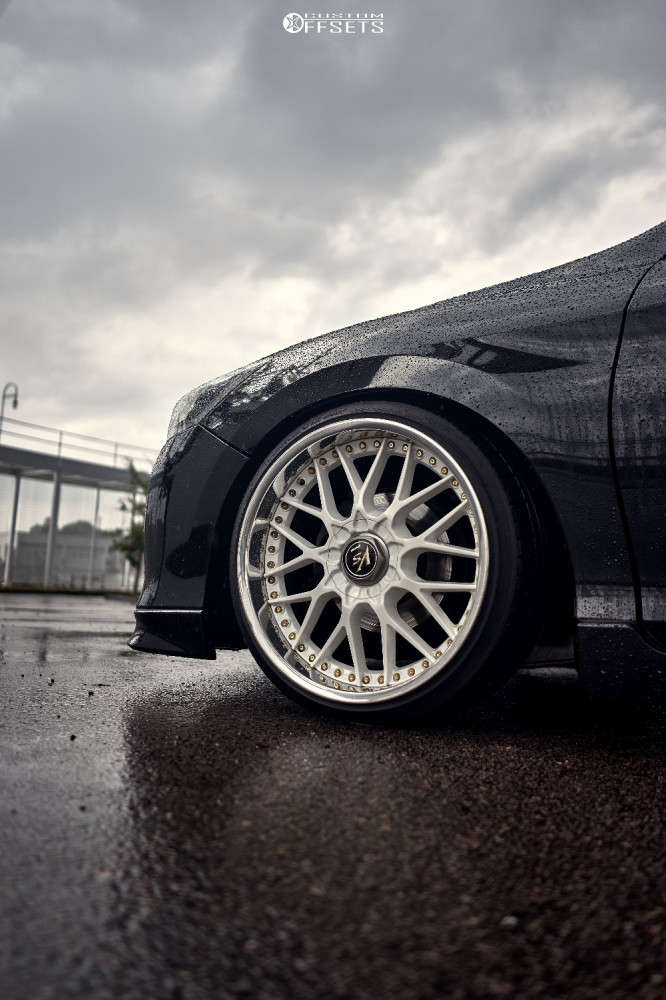 2015 Honda Accord with 19x10 38 Work VS MX and 225/35R19 Hankook Ventus V12 Evo 2 and Coilovers ...